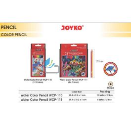 Supplier ATK Joyko Water Color Pencil WCP-110 (12 Color) Pensil Warna ...