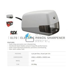 Katalog atk SDI jenis Mesin Serutan Pensil SDI 0170 Electric Pencil Sharpener